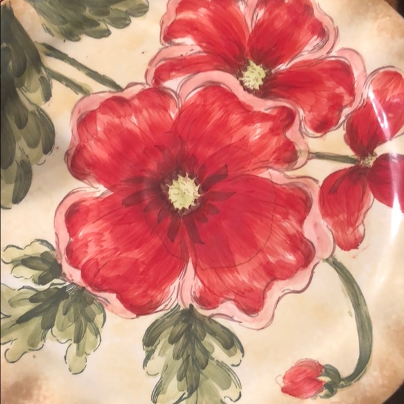 Kitchen | Maxcera Poppies Pedestal Cake Plate | Poshmark